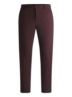 Hugo Boss Straight Leg Tailored Trousers - Red