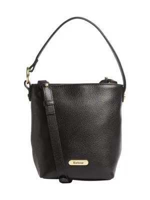 Barbour Leather Crossbody Bag - Black
