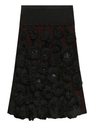 Marni Georgette Midi Skirt - Black