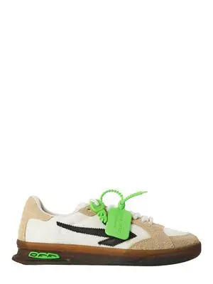 Off-White Low Top Casual Sneakers - Green