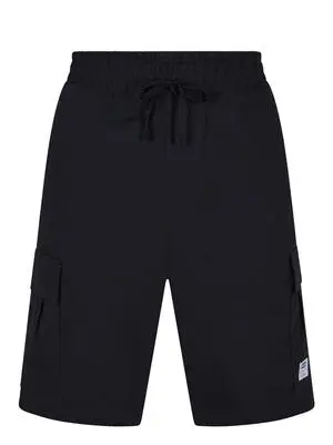 Hugo Boss Cargo Shorts With Drawstring Waist - Black