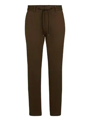 Hugo Boss Casual Trousers With Drawstring - Black
