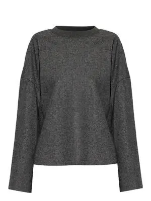 Emporio Armani Long-sleeved Round Neck Sweater - Black