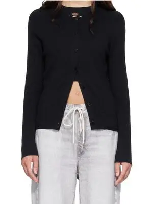 LISA YANG Lisa Yang Crew Neck Knit Cardigan