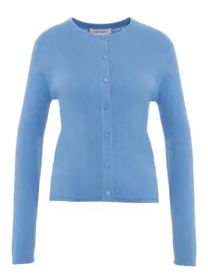 LISA YANG Lisa Yang Rib-Knit Crew Neck Cardigan
