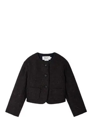 BONPOINT Bonpoint Tabitha Metallic Tweed Cropped Jacket