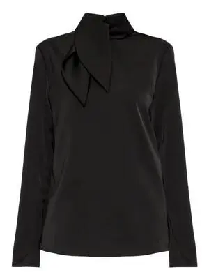 EMPORIO ARMANI Emporio Armani Satin Bow-Neck Top