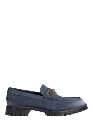 Gucci Loafer With Horsebit And Lug Sole - Blue
