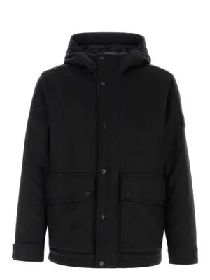 Stone Island Long-sleeve Hooded Jacket - Black