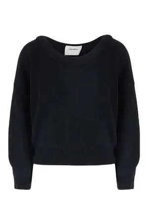LISA YANG Lisa Yang Doria Scoop Neck Sweater Black