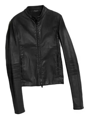 Gucci Coated Stretch Cotton Twill Denim Jacket - Black