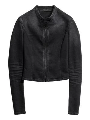 Gucci Coated Stretch Cotton Twill Denim Jacket - Black