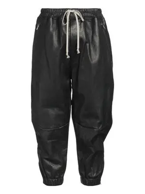 RICK OWENS RICK OWENS Slim-Fit Leather Trousers