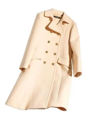 Gucci Textured Wool Double-breasted Coat - Ivory