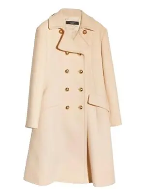 Gucci Textured Wool Double-breasted Coat - Ivory