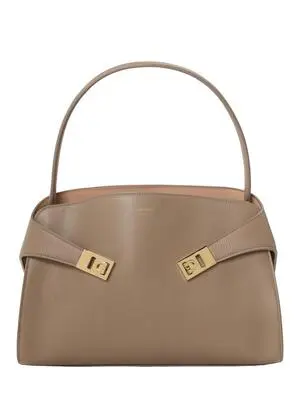 FERRAGAMO Solid Color Top Handle Bag - No