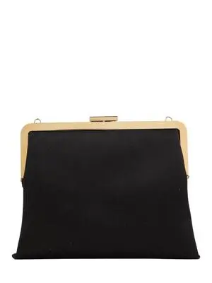 DOLCE & GABBANA Dolce & Gabbana Satin Clutch With Chain Strap