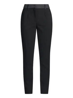 Dolce & Gabbana Slim-fit Wool Dress Pants - Black