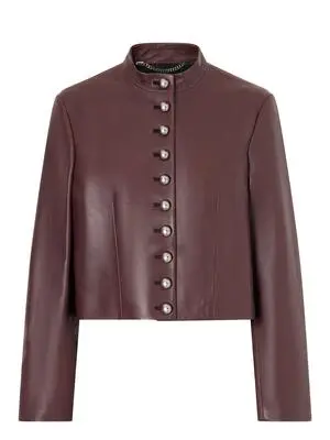Altuzarra ALTUZARRA Dixon Leather Jacket Brown