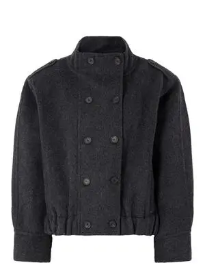 Sea Lona Wool Coat - Gray