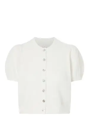 DÔEN Anisa Wool-blend Cardigan - Ivory