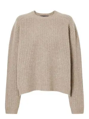 Arch4 Nisha Ribbed Cashmere Sweater - Beige