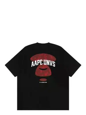AAPE BY *A BATHING APE Aapeunvs Logo-print Cotton T-shirt - Black