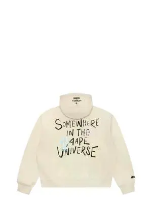AAPE BY *A BATHING APE Moonface Hoodie - White