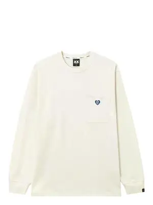 FINGERCROXX Logo-patch Pocket T-shirt - White