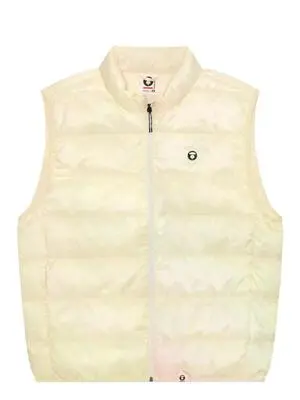 AAPE BY *A BATHING APE Quilted Logo-patch Gilet - Neutrals