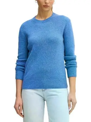 BENETTON Wool Crew Neck Sweater - Blue