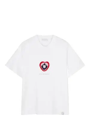 Stella McCartney Crochet Heart T-shirt - White