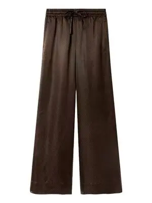 STELLA MCCARTNEY Stella McCartney Star Silk Jacquard Wide-Leg Pants