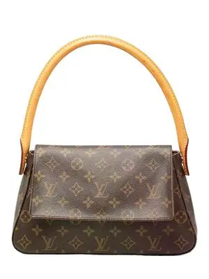 LOUIS VUITTON Monogram Mini Looping Shoulder Bag - Brown
