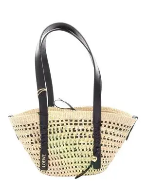Loewe Loewe Paula's Ibiza Small Raffia Basket Bag Neutrals