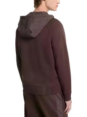 Michael Kors Logo Print Zip-up Hoodie - Brown