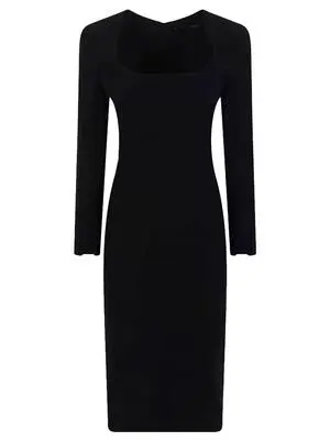 Chiara Boni La Petite Robe Midi Dress - Black