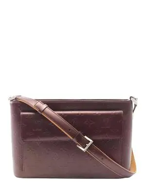 LOUIS VUITTON Monogram Mat Alston Shoulder Bag - Red