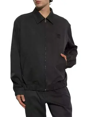 DOLCE & GABBANA Dolce & Gabbana Logo Patch Zip-Up Jacket