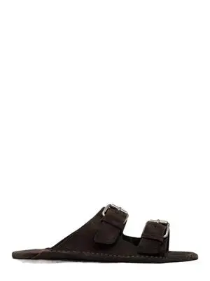 BUTTERO® Double-strap Buckle Sandals - Brown