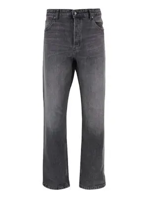 Just Cavalli Faded Straight-leg Jeans - Grey