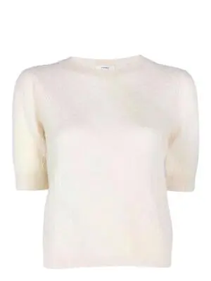 FRAME FRAME Gathered Honeycomb-Knit Sweater