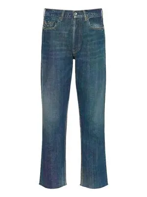 MAISON MARGIELA Frayed-hem Straight-leg Jeans - Blue