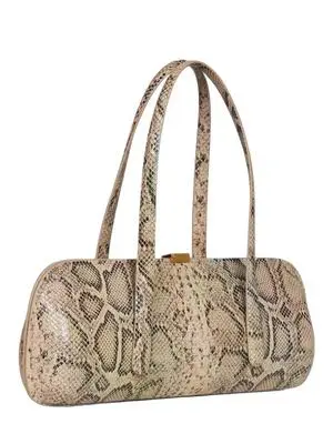 MUGLER Snake Aurora Bag - Neutrals