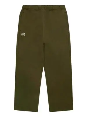 AAPE BY *A BATHING APE Moonface Logo-embroidered Track Pants - Green