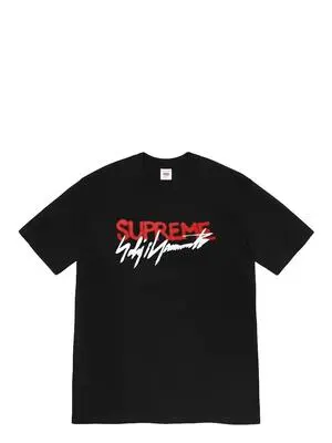 Supreme X Yohji Yamamoto Logo-print T-shirt - Black