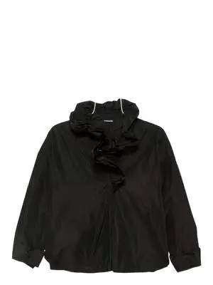 SUSANNE BOMMER Ruffled Long-sleeve Shirt - Black
