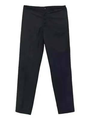 Moncler Logo-patch Straight-leg Trousers - Blue