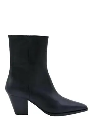AeydĒ Pointed-toe Ankle Boots - Black