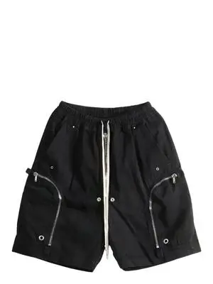 Rick Owens Bauhaus Multi-pocket Drawstring Shorts - Black